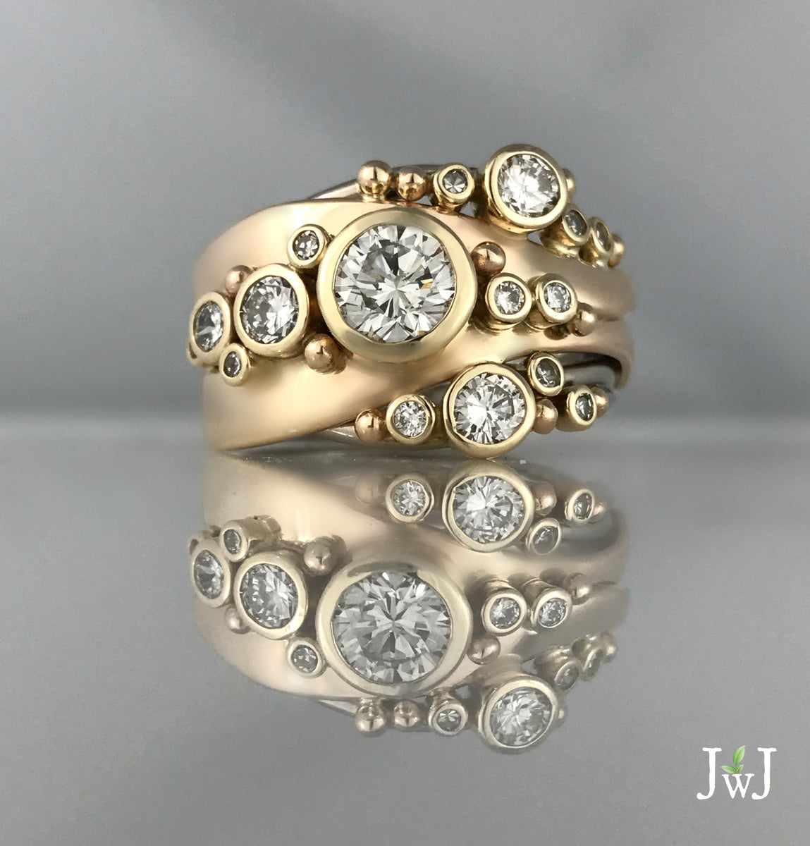 Sand Wave Engagement Ring – Jeanette Walker Jewellery